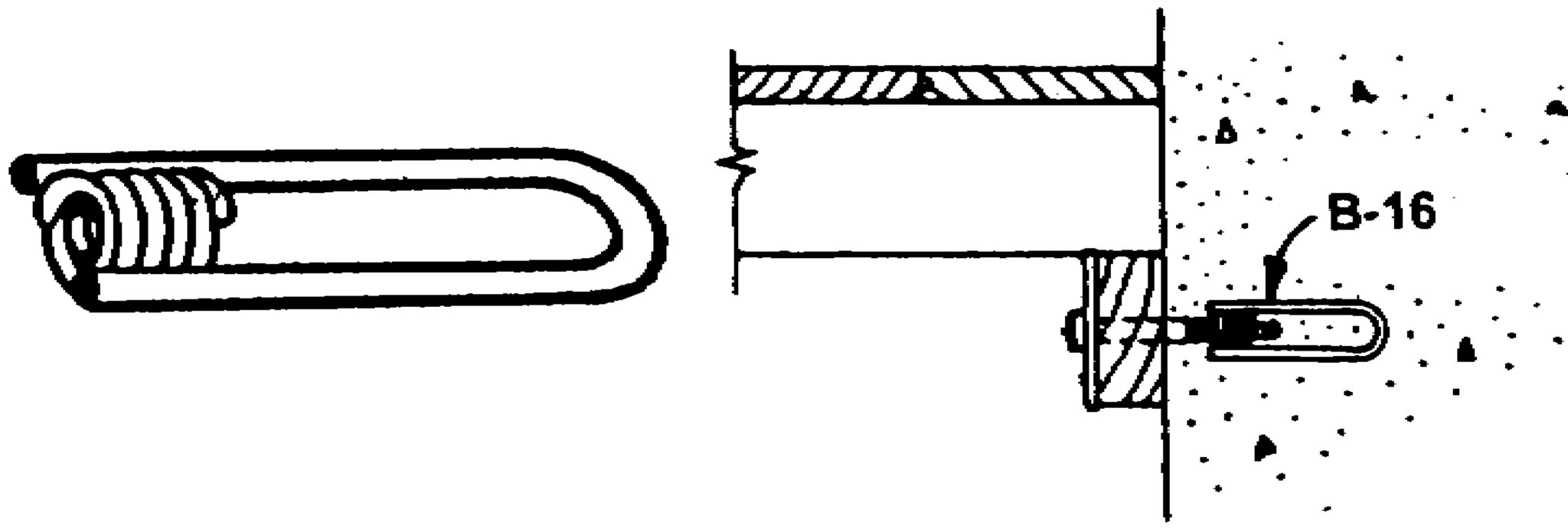 1/2 X 6 B-16 COIL LOOP INSERTS - Atlas Construction Specialties